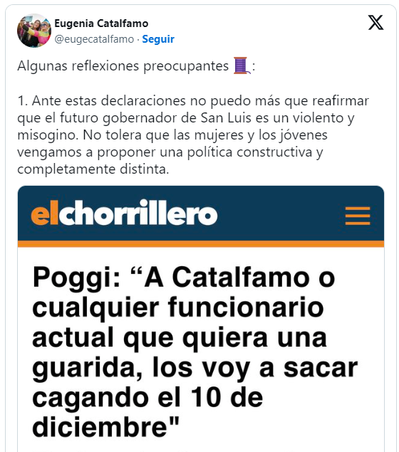 POGGI DIJO QUE SACARÁ “CAGANDO” A CATALFAMO SI LA DESIGNAN RECTORA Y LA ...